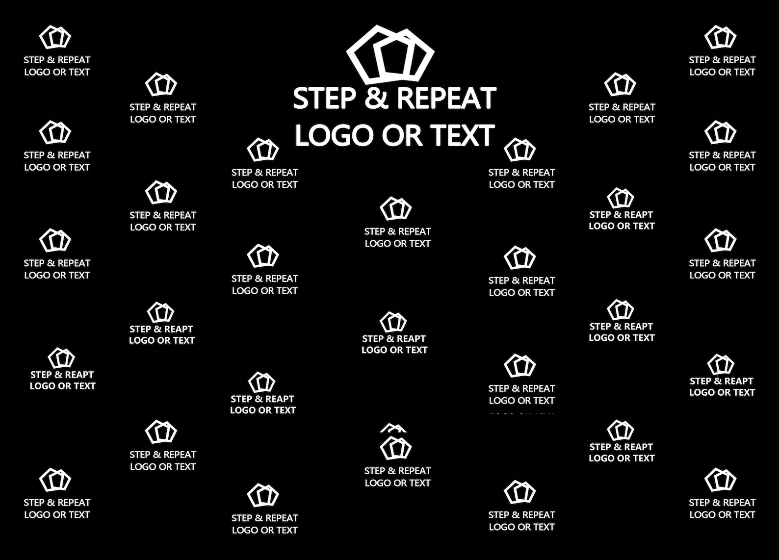 Customized Logos Photo Backdrop Step Repeat Logo Wall - Etsy