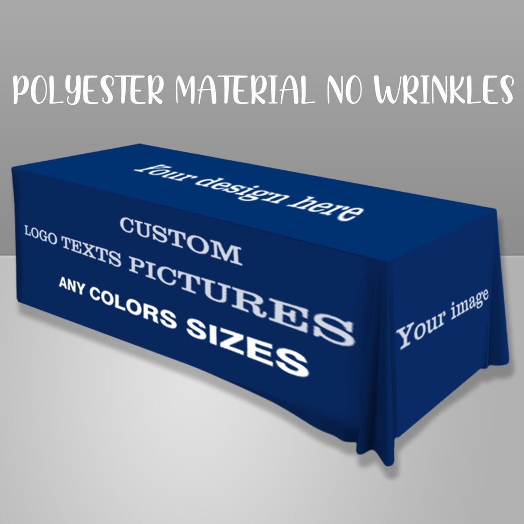 Custom Logo Tablecloth: Personalized Polyester Table Throw - Etsy