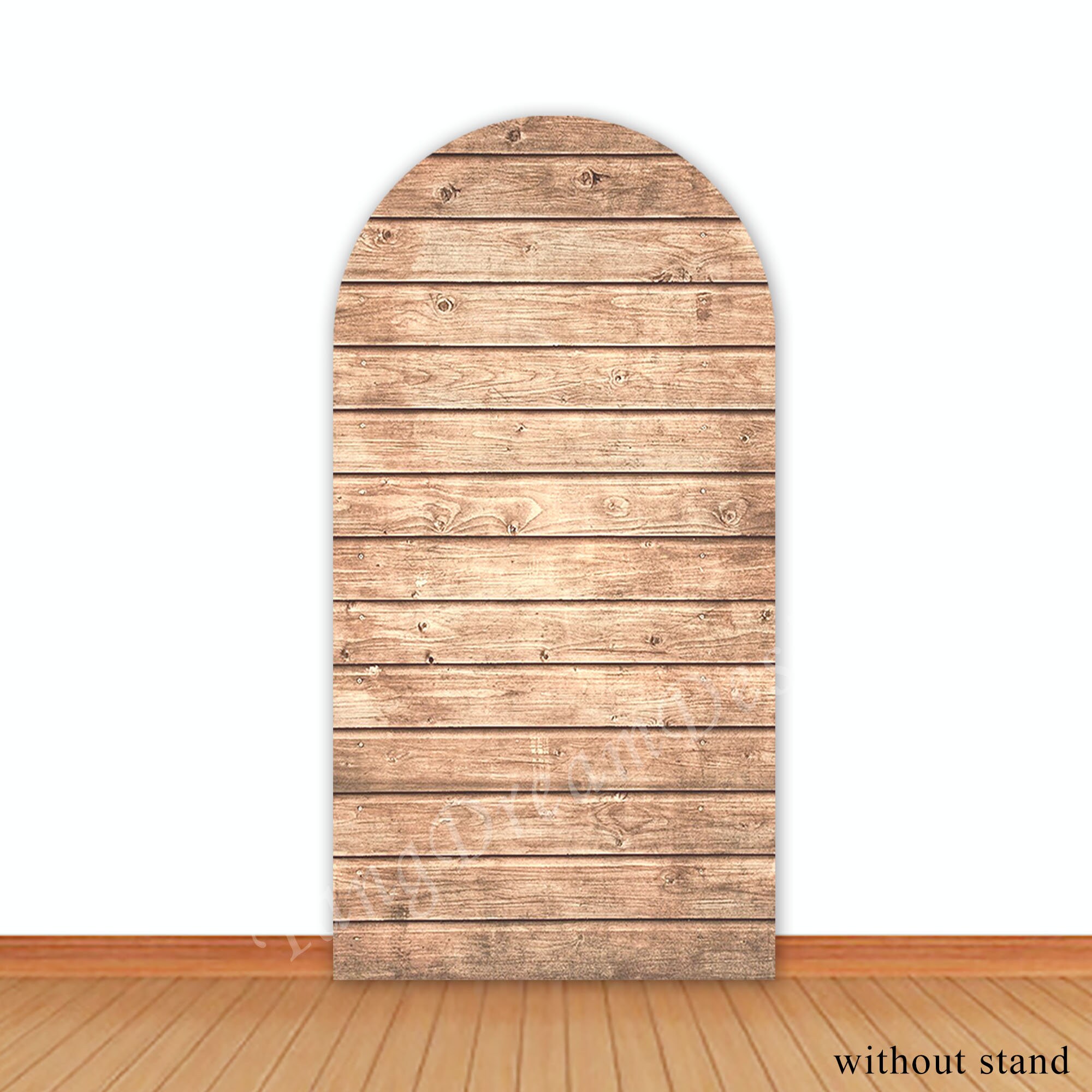 Wood Texture Arch Backdrop Cover: Double-sided Fabric Photography ...