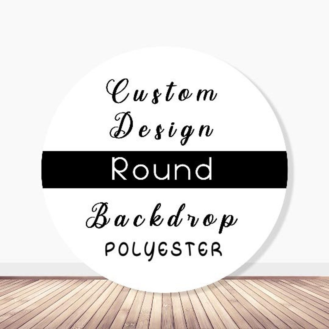 Custom Polyester Round Photo Backdrop for Photography Any Size - Etsy