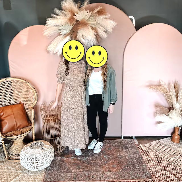 Boho Rainbow Double-sided Arch Cover Photo Backdrop Wedding - Etsy