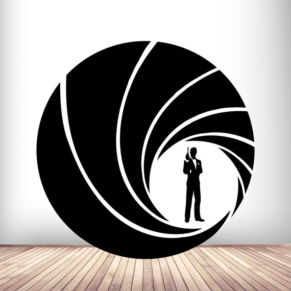 James Bond 007 Round Photo Backdrop Happy Birthday Agent Movie - Etsy