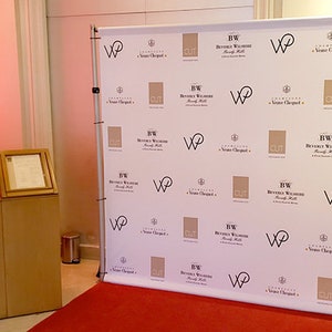 Custom Logo Photo Backdrop: Step and Repeat Photography Background - Etsy