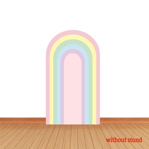Rainbow Double-sided Arch Cover Photo Backdrop Pastel Color Photography ...