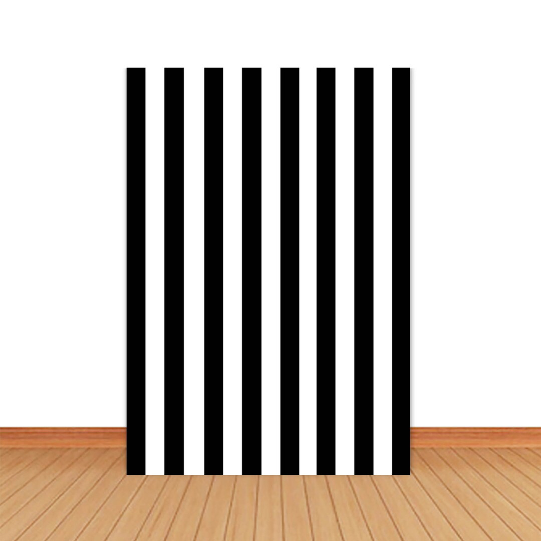 Black and White Striped Photography Backdrop: Custom Size & Color - Etsy