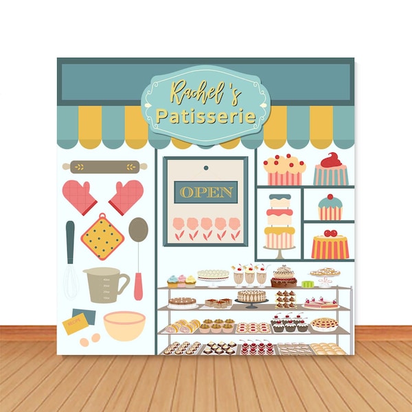 Bake Shop Backdrop - Etsy