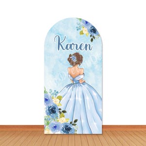 Personalized Quinceanera Arch Cover: 15th Birthday Photo Booth Backdrop ...