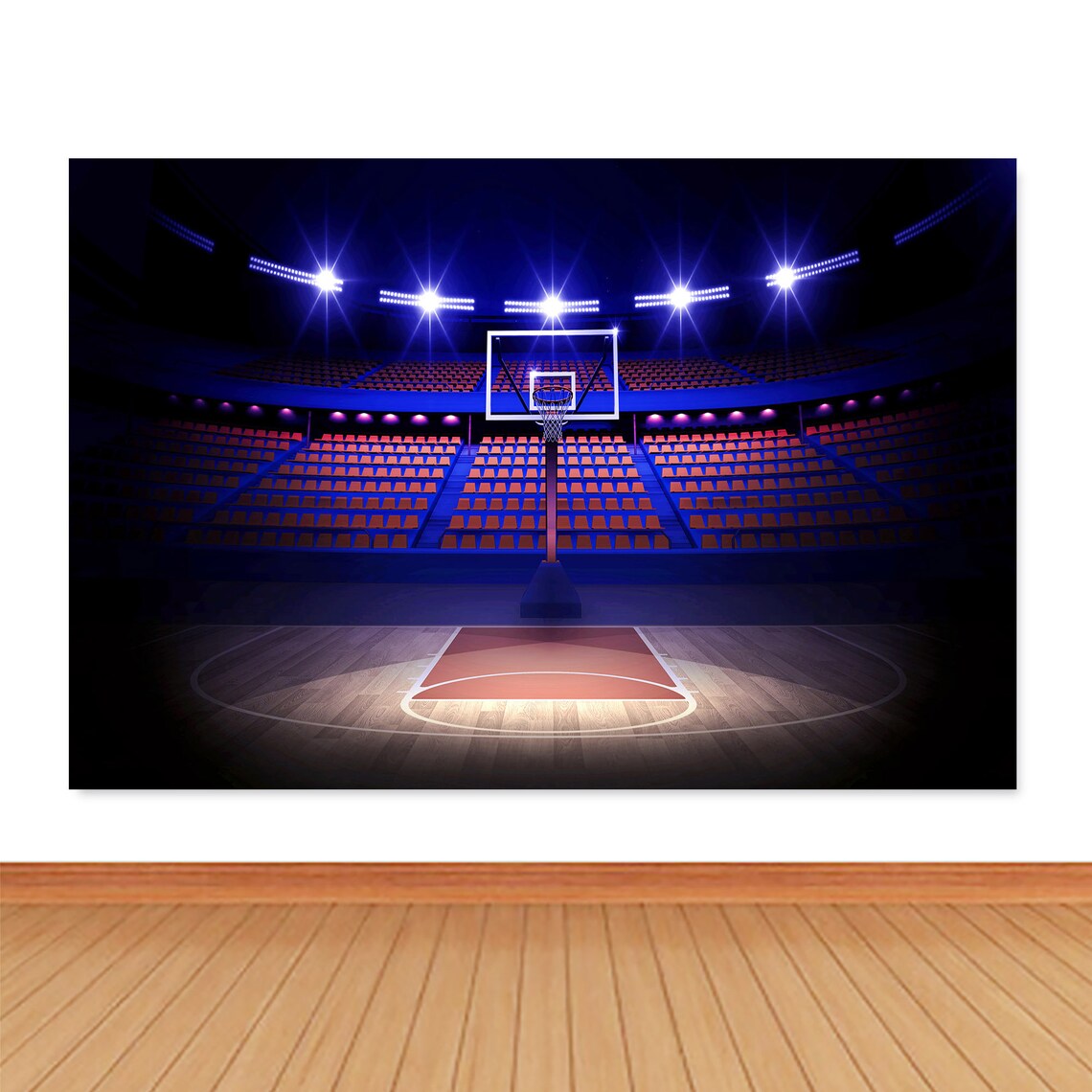 Basketball Court Photo Backdrop Sport Arena Game Boys Birthday - Etsy