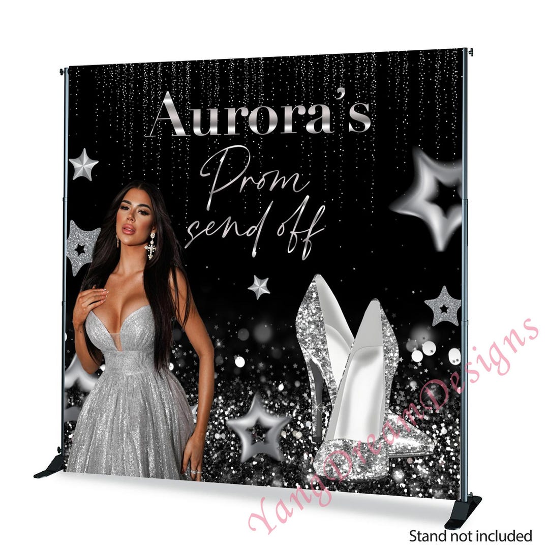 Prom Send off Photo Backdrop: Graduation, Class of 2026, Personalized ...