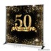 50th Birthday Backdrop Custom, Cheers to 50 Years Backdrop, 50 and ...
