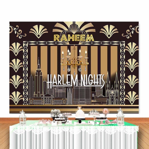Harlem Nights Birthday Photo Backdrop Prop School Dance - Etsy