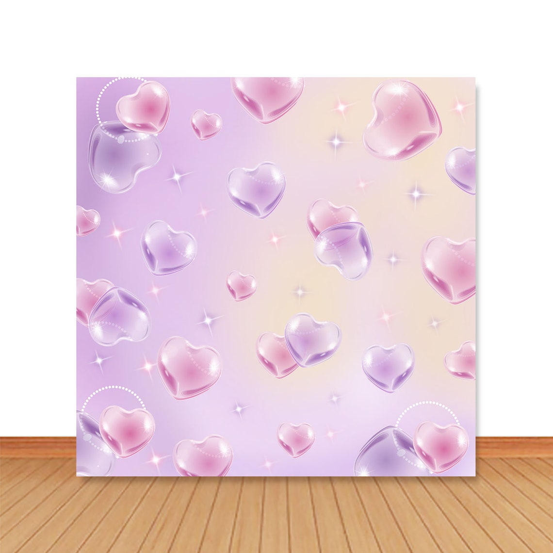 Early 2000s Purple Heart Photo Backdrop 80s 90s Wedding Bridal - Etsy