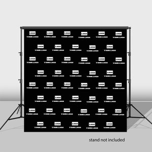 Custom Logos Photo Backdrop Step and Repeat Logo Wall Photography ...
