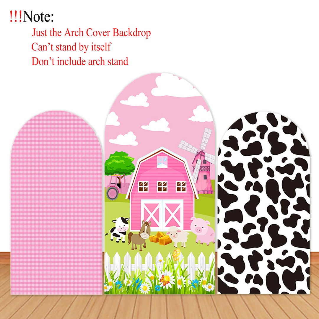 Farm Animals Arch Cover Backdrop: Barn Photo Booth Props - Etsy