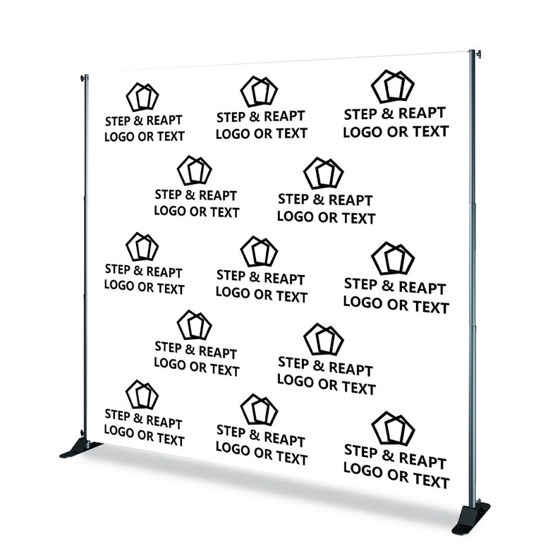 Custom Logos Photo Backdrop Step and Repeat Logo Wall - Etsy