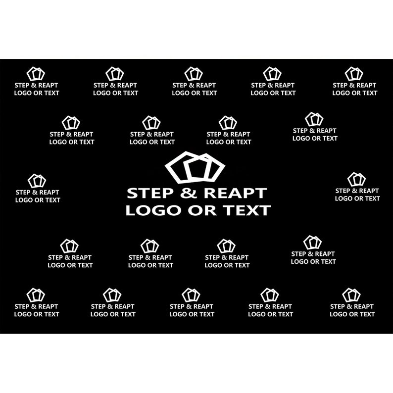 Customized Logos Photo Backdrop Step Repeat Logo Wall - Etsy