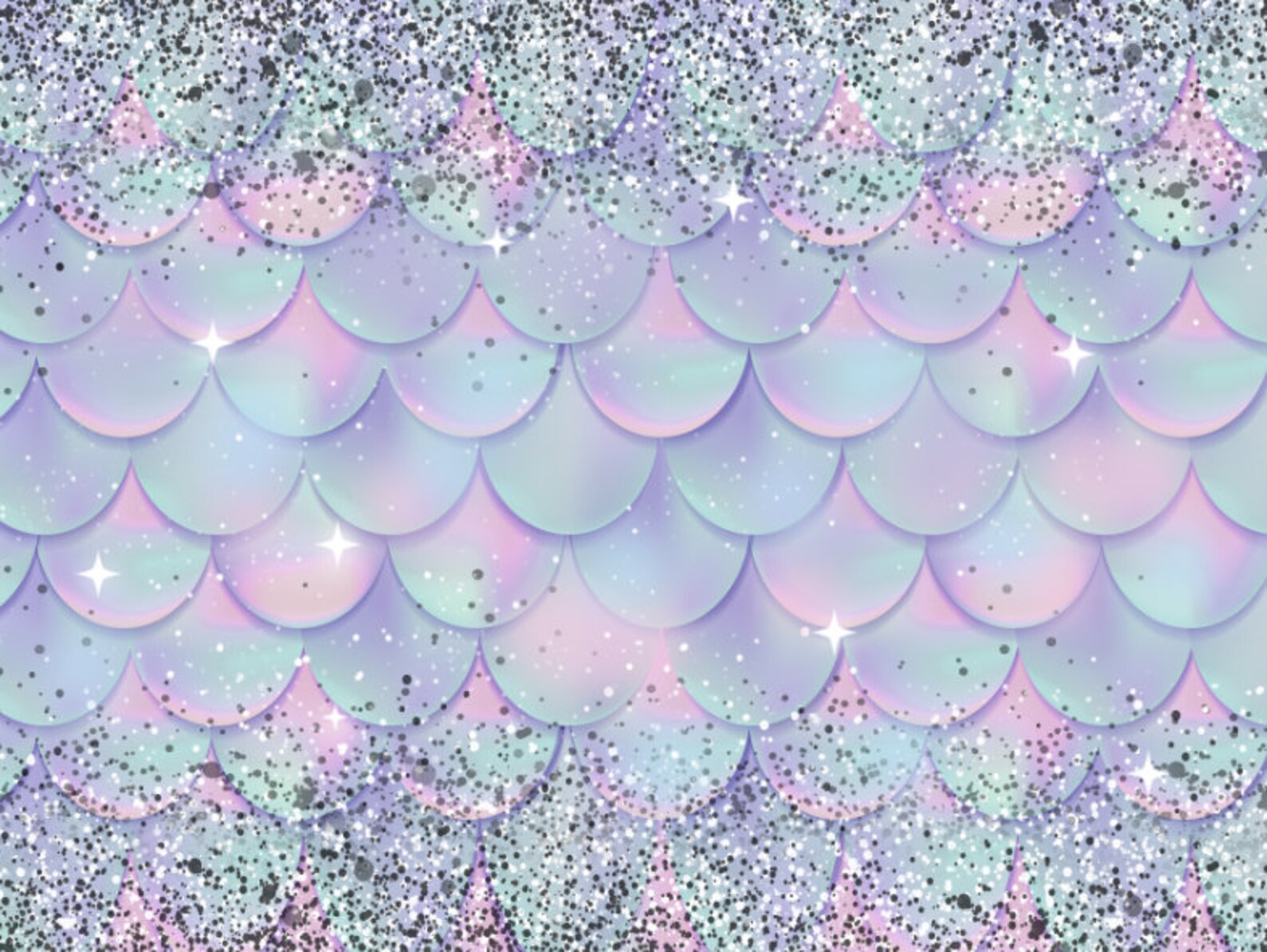 Mermaid Scale Photo Backdrop Kids 1st Birthday Baby Shower | Etsy