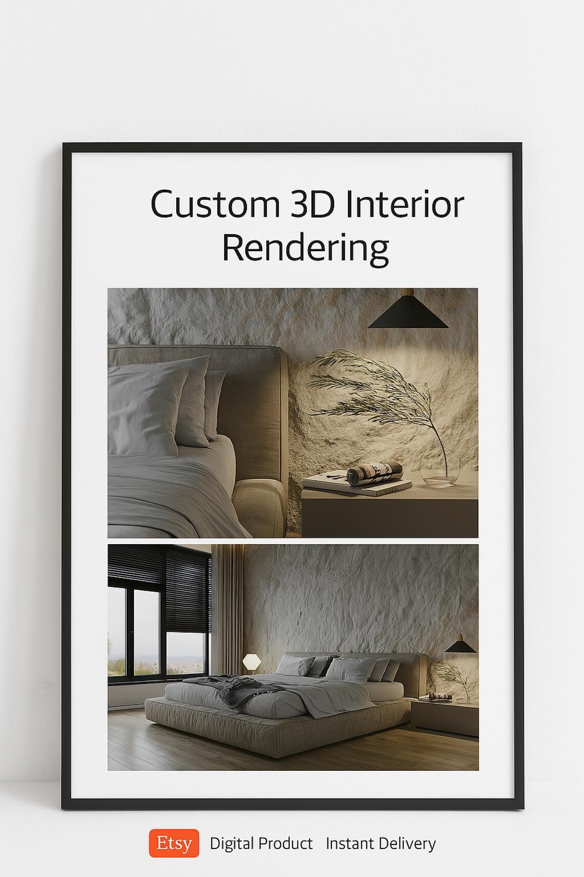 Custom 3D Interior Rendering | Realistic Bedroom Visualization ...