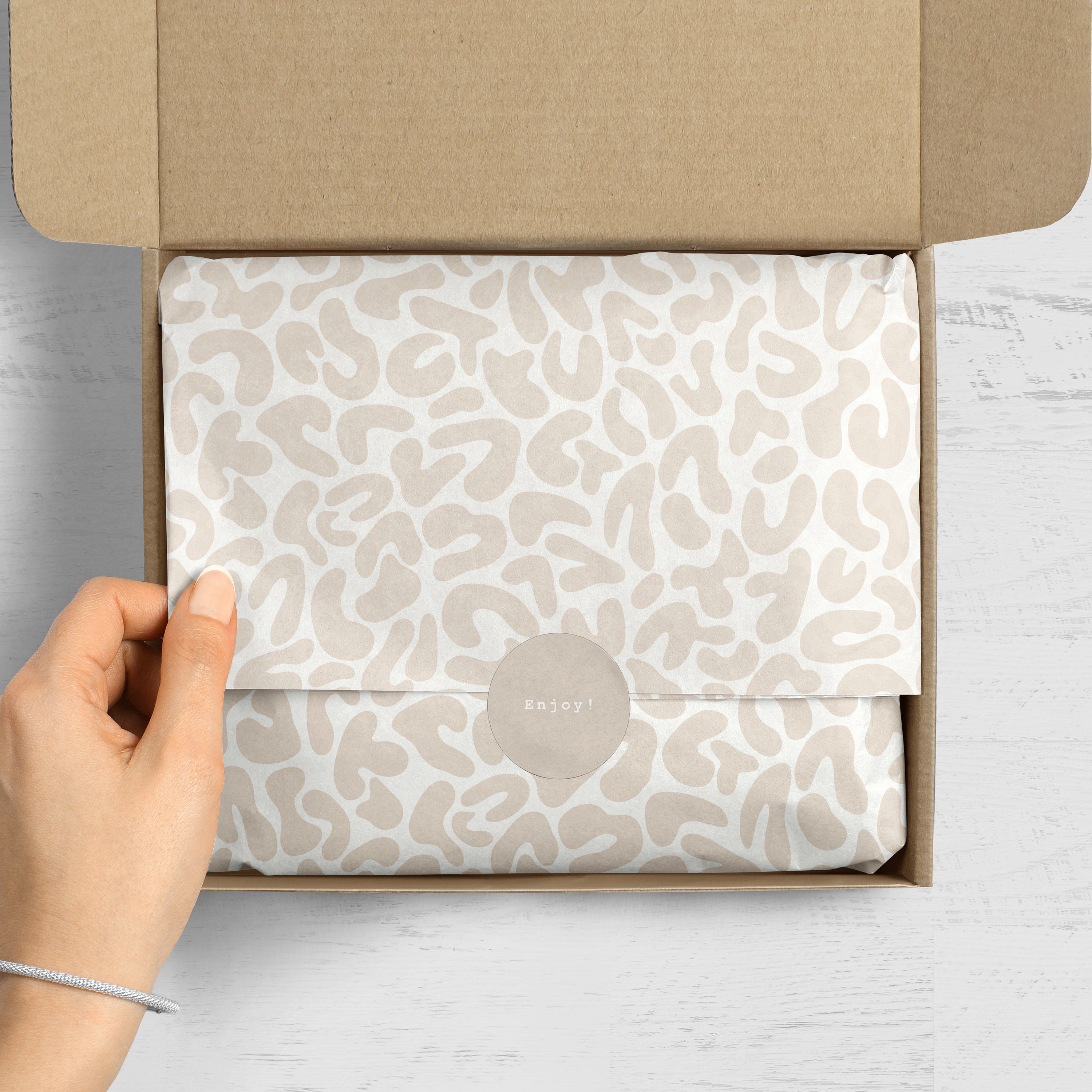 Tissue Paper Design, Digital Branding Stationery, Wrapping Paper ...