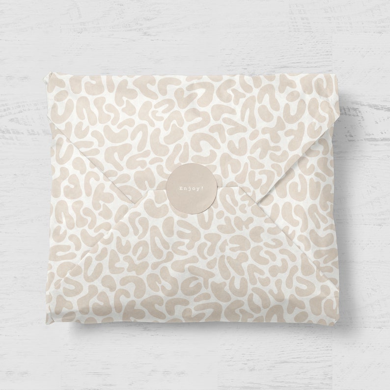 Tissue Paper Design, Digital Branding Stationery, Wrapping Paper ...