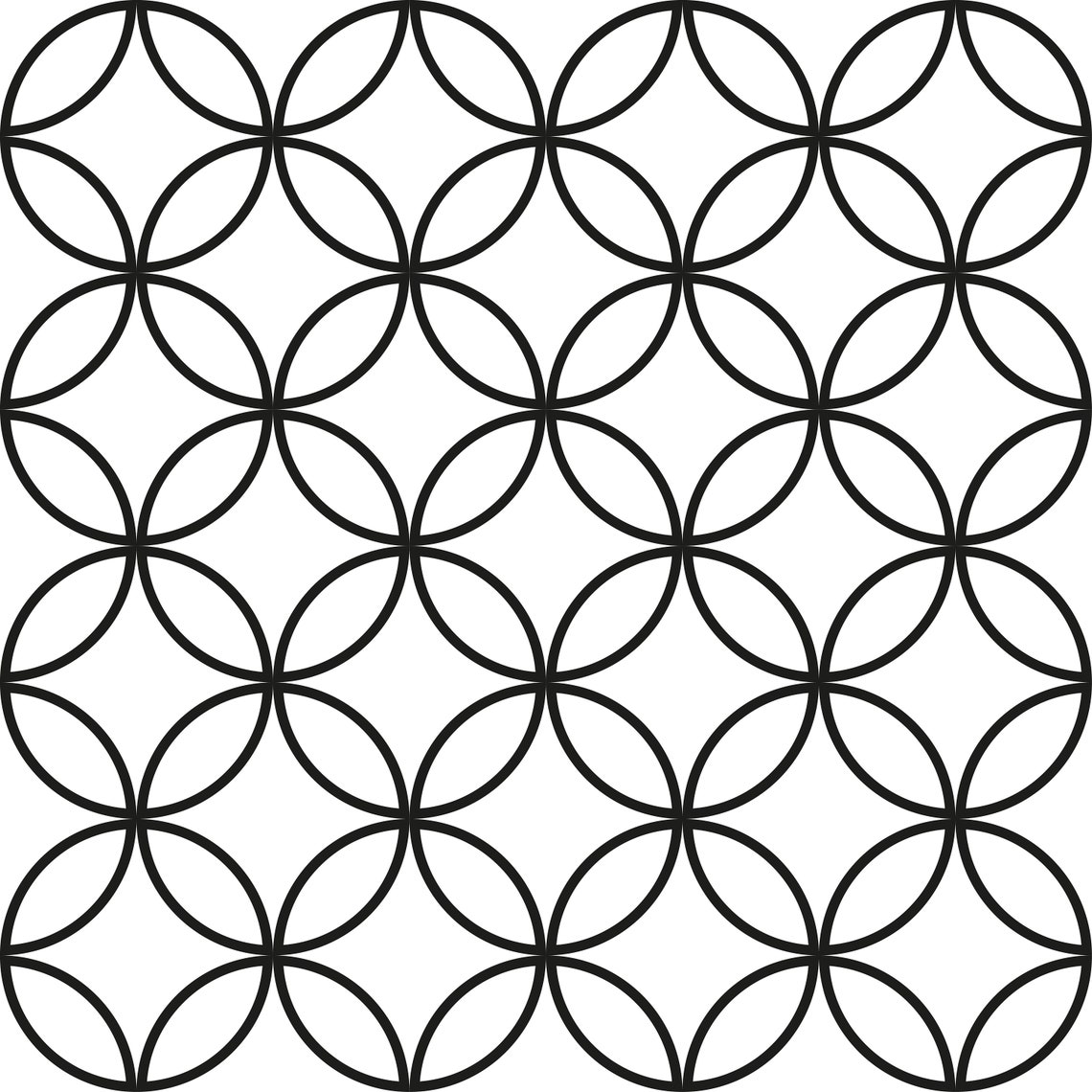 Geometric Circles Svg, Seamless Pattern Svg, Svg for Cut Files ...