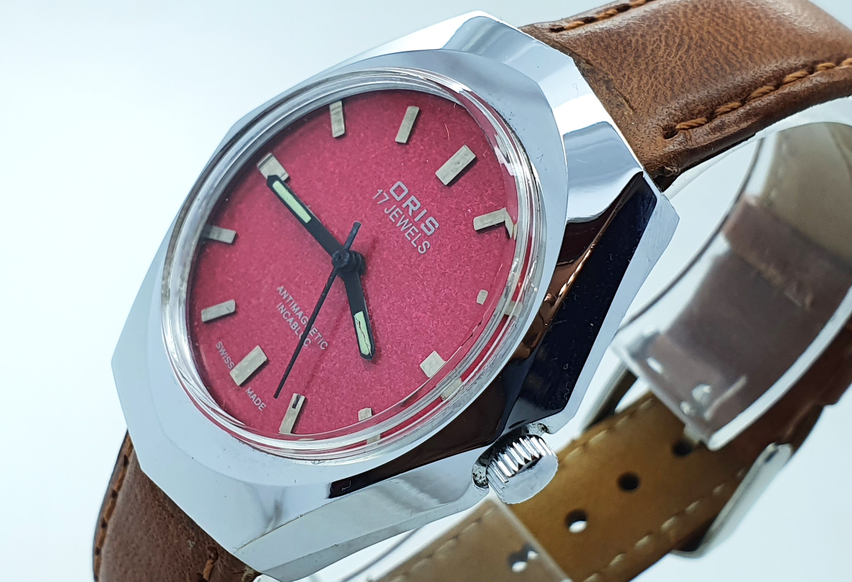 Reloj de viento manual vintage oris - Etsy España