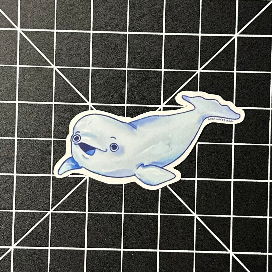Whale Vinyl Sticker Set // Orca, Narwhal, Beluga, Aesthetic Waterproof ...