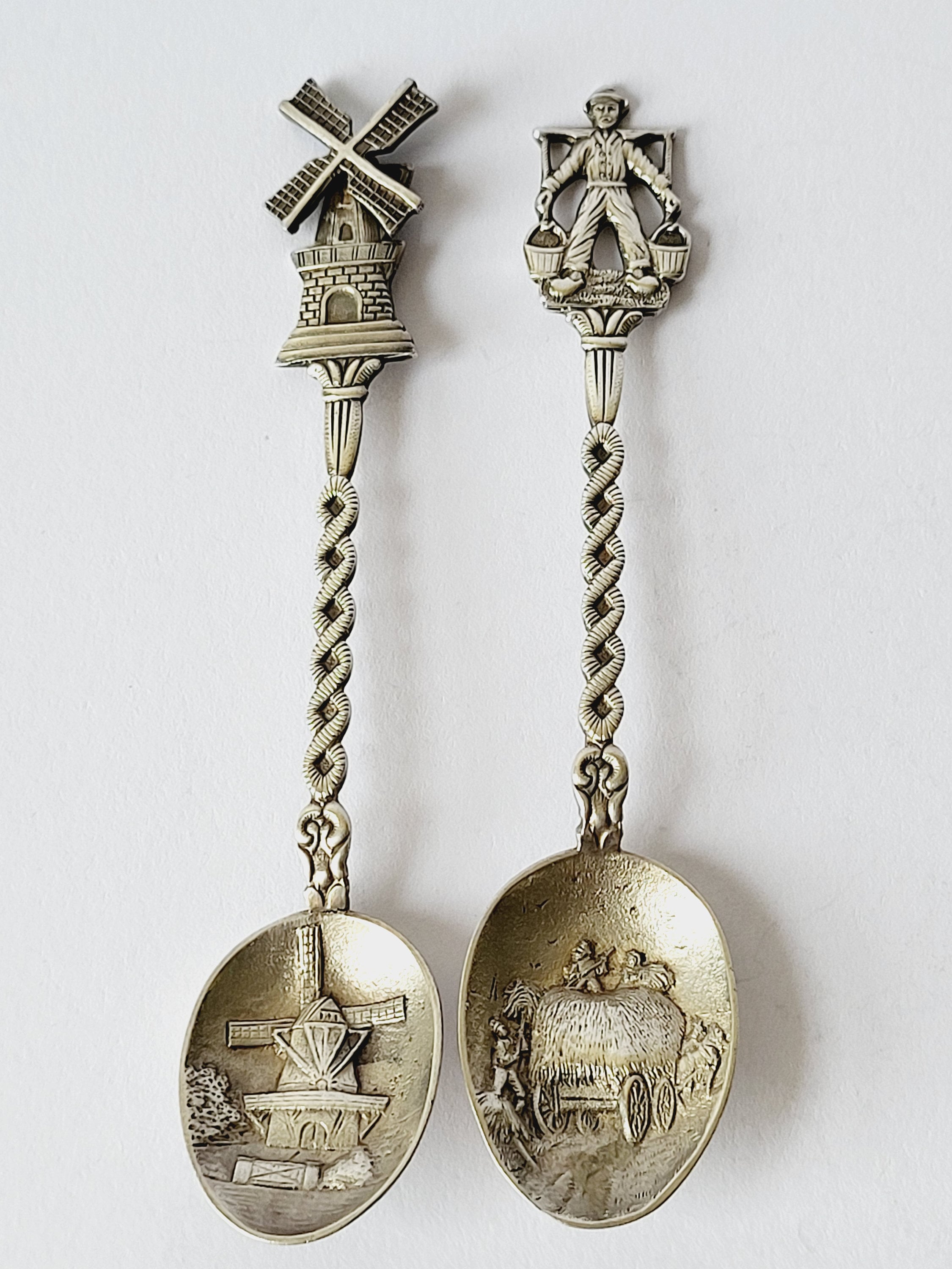 Dutch Set of 6 Highly Decorative Vintage Collectable Silver Plated ...