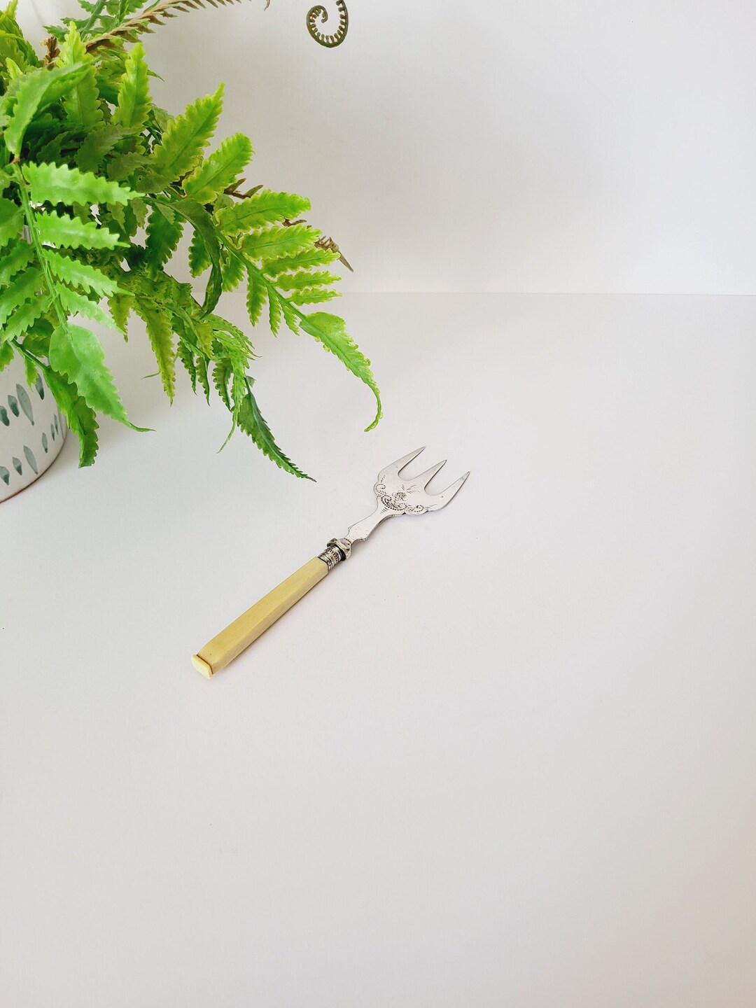 Vintage Small Cold Meat / Buffet Fork - Smorgasbord Utensil - Silver ...