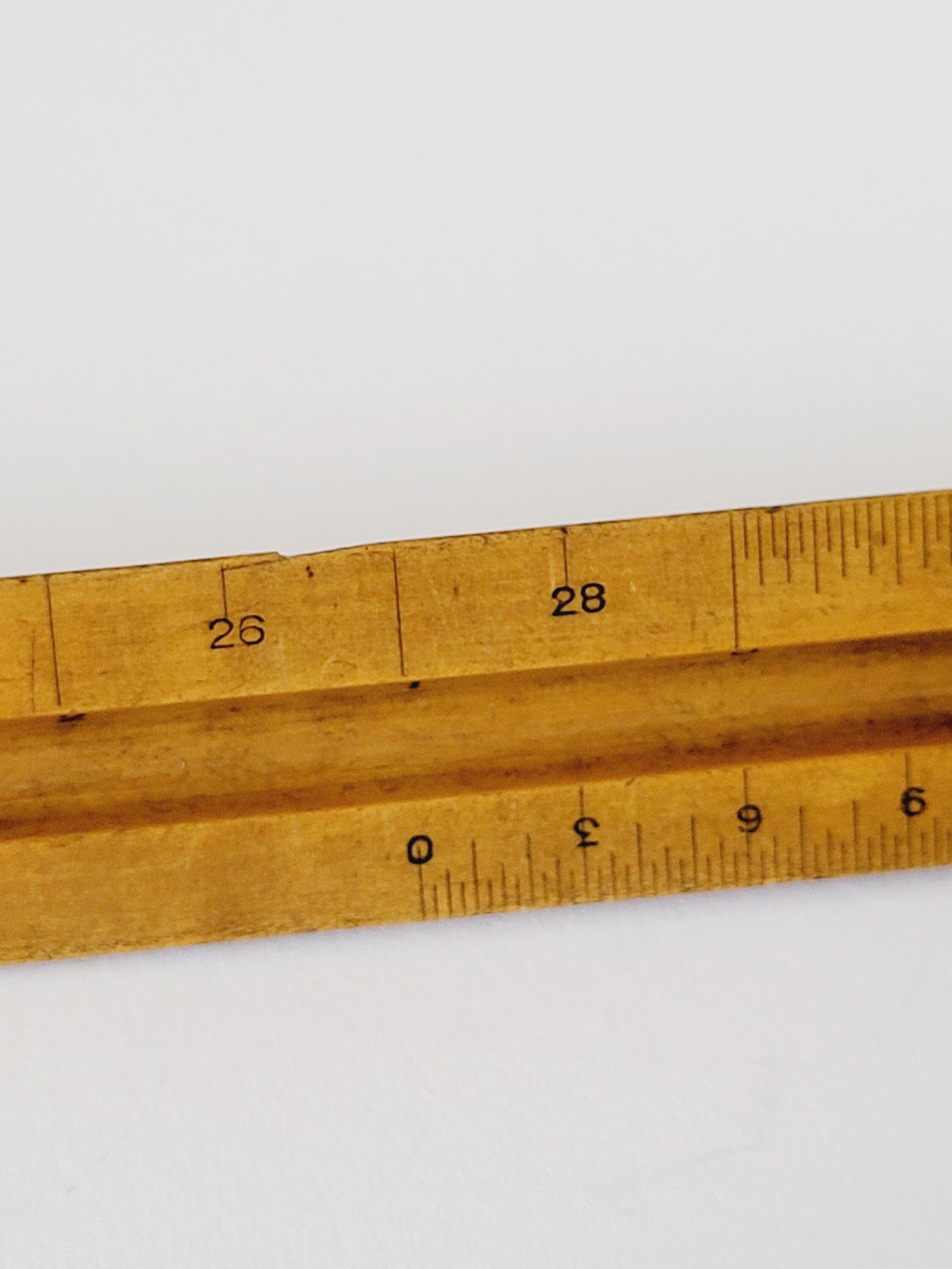 Vintage Wooden Imperial Triangular Scale Ruler 12 Architectural Scales ...