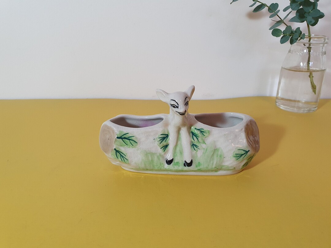 Vintage Weetman Giftware Ceramic Fawn / Deer Planter - Etsy