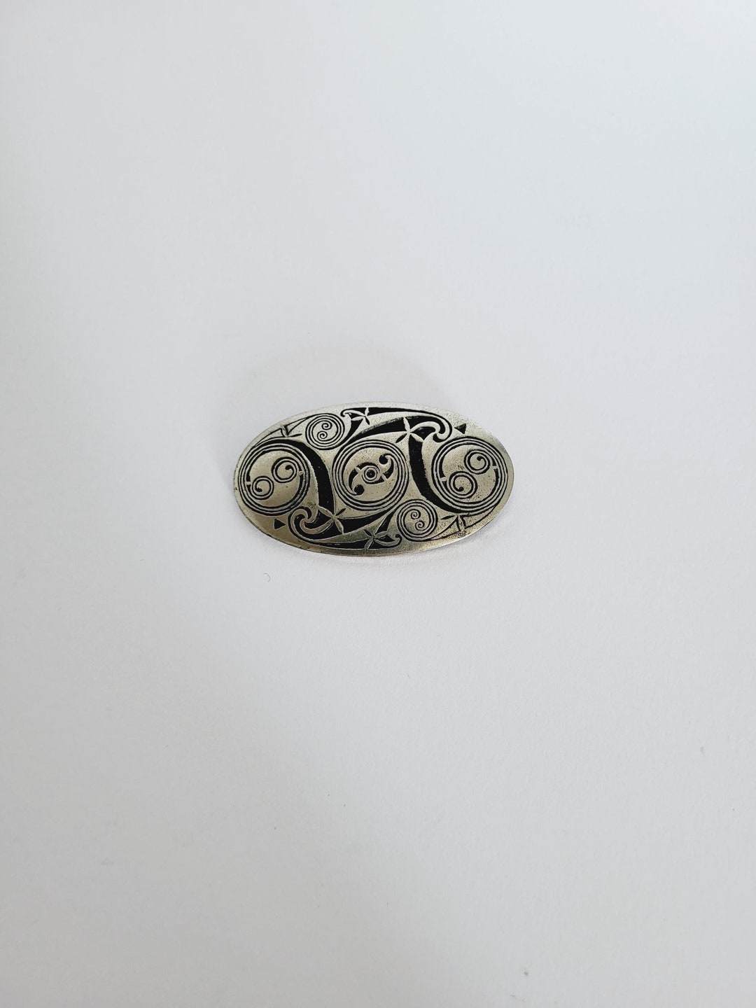 Celtic Design 'st Justin Pewter' Brooch - Length - 5.6 Cm - Etsy