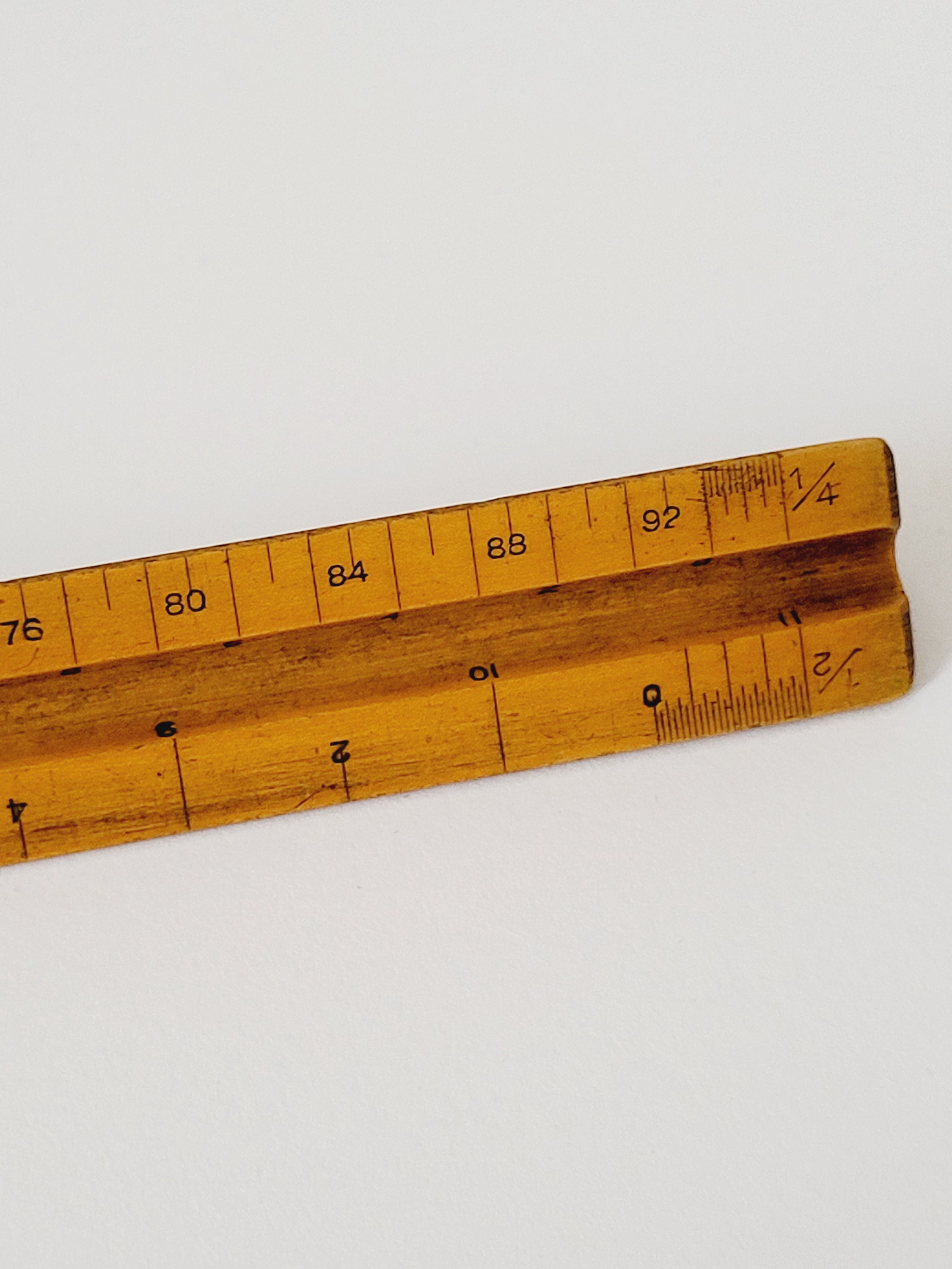 Vintage Wooden Imperial Triangular Scale Ruler 12 Architectural Scales ...