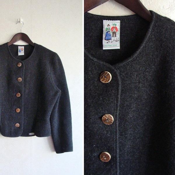 Boiled Wool Jacket - Etsy