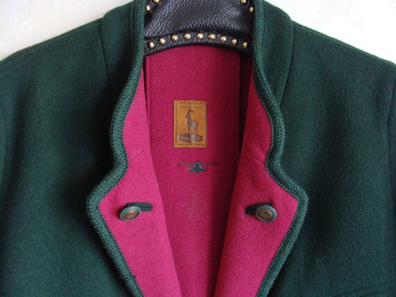 Forest Green Wool Jacket Coat, Duster Coat Women’s Si… - Gem