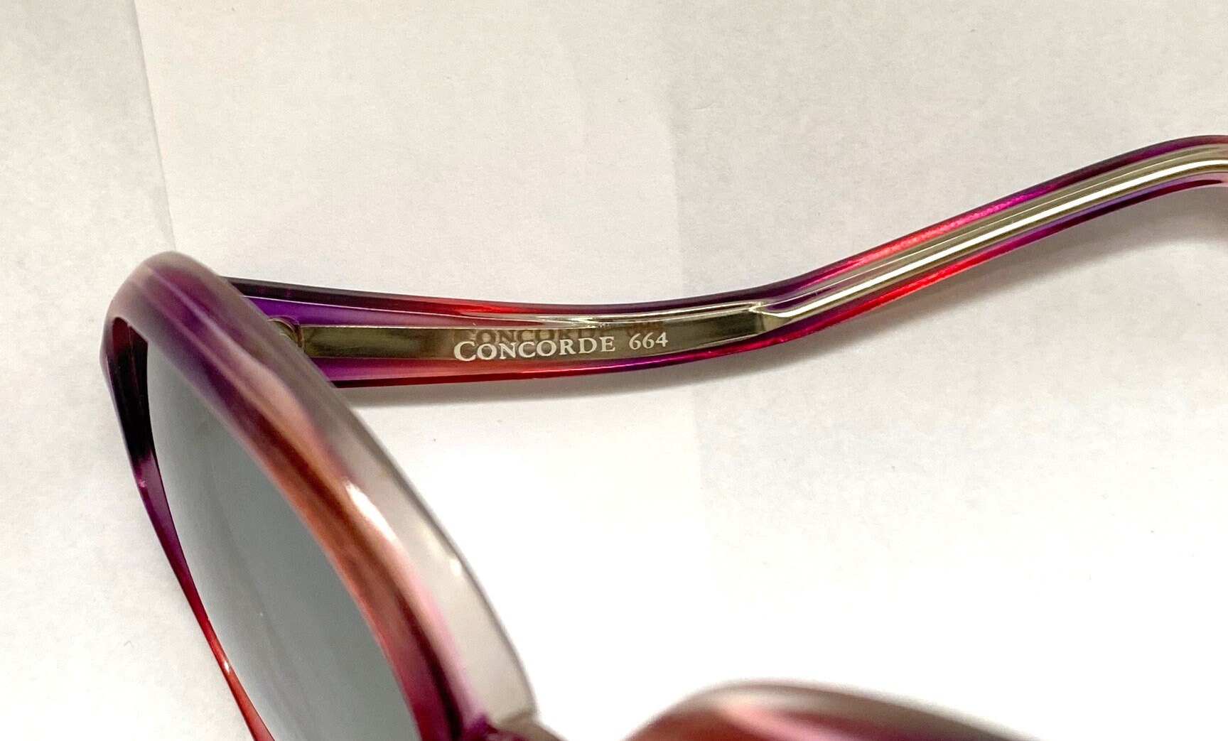 Concorde 664 Purple & Pink Round Vintage Sunglasses - Etsy