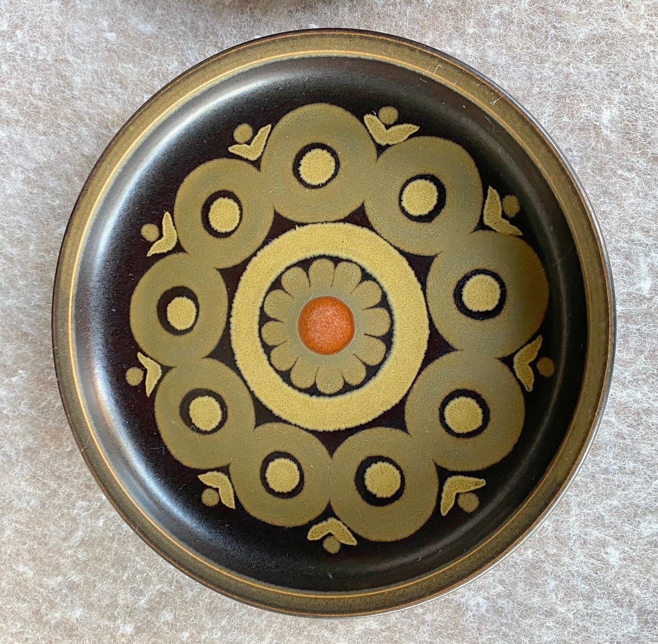 Vintage Denby Arabesque Tea / Side Plate 6 5/8" 1960's-1970's Retro ...