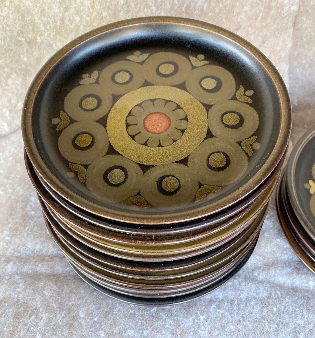 Vintage Denby Arabesque Tea / Side Plate 6 5/8" 1960's-1970's Retro ...
