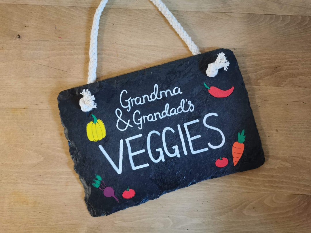 Personalised Vegetable Patch Sign, Christmas Gift for Gardeners, Dad's ...