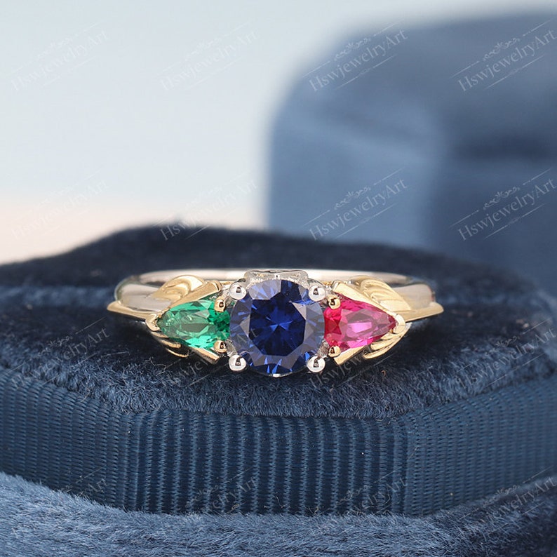 Legend of Zelda Zora Lab Sapphire Spiritual 3 Color Stone - Etsy
