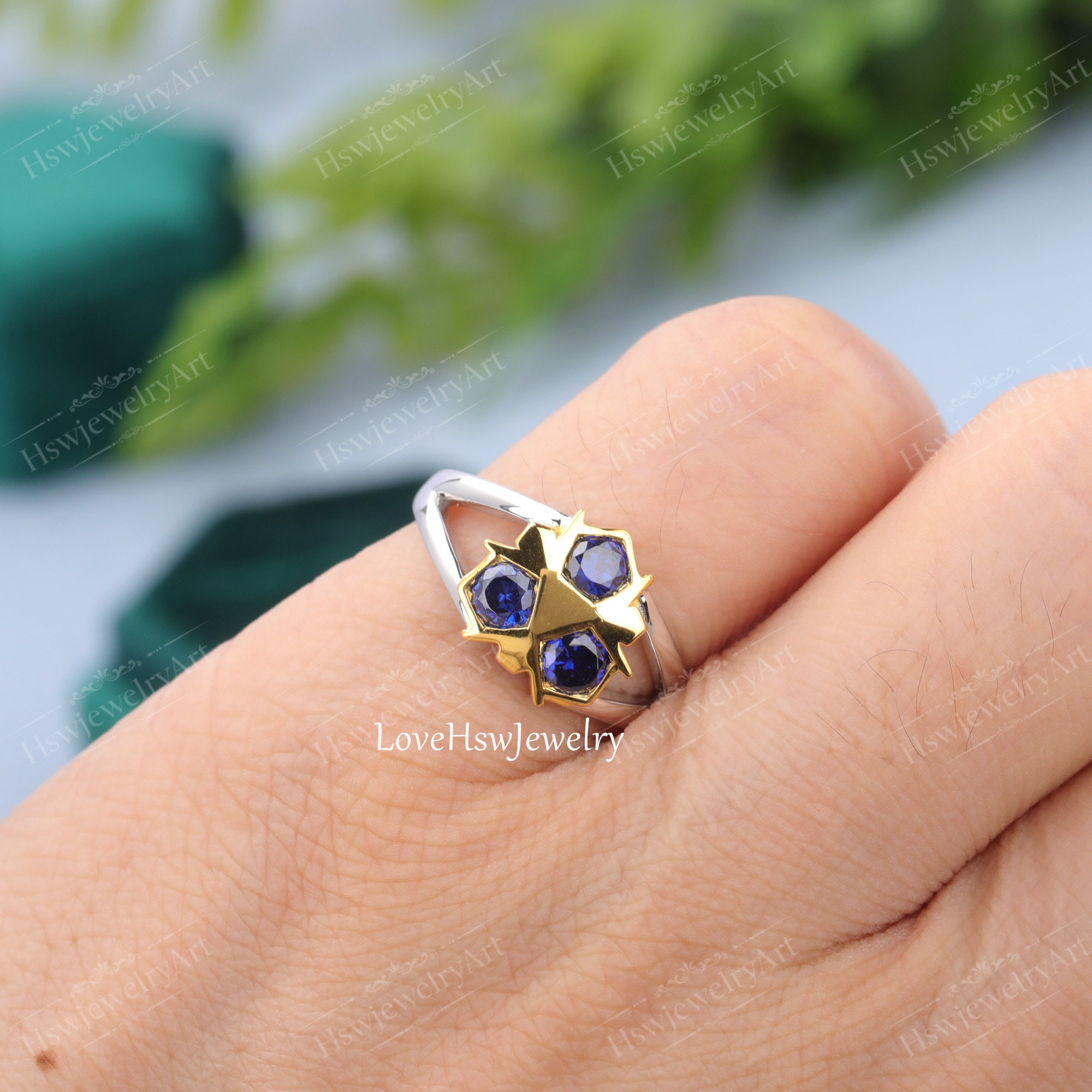 Zelda Wedding Ring Silver Legend of Zelda Zora's Sapphire | Etsy