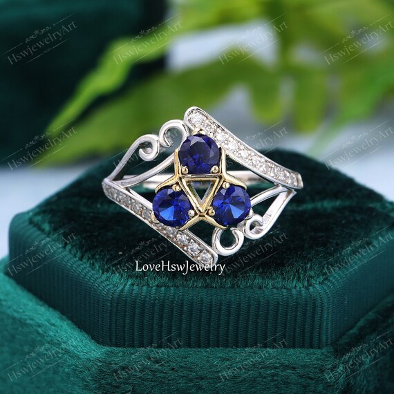 Zora's Sapphire Legend of Zelda Engagement Custom Ring | Etsy