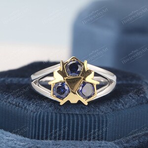 Zelda Wedding Ring Silver Legend of Zelda Zora's Sapphire Spiritual ...