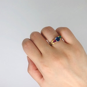 Legend of Zelda Zora Lab Sapphire Spiritual 3 Color Stone Engagement ...