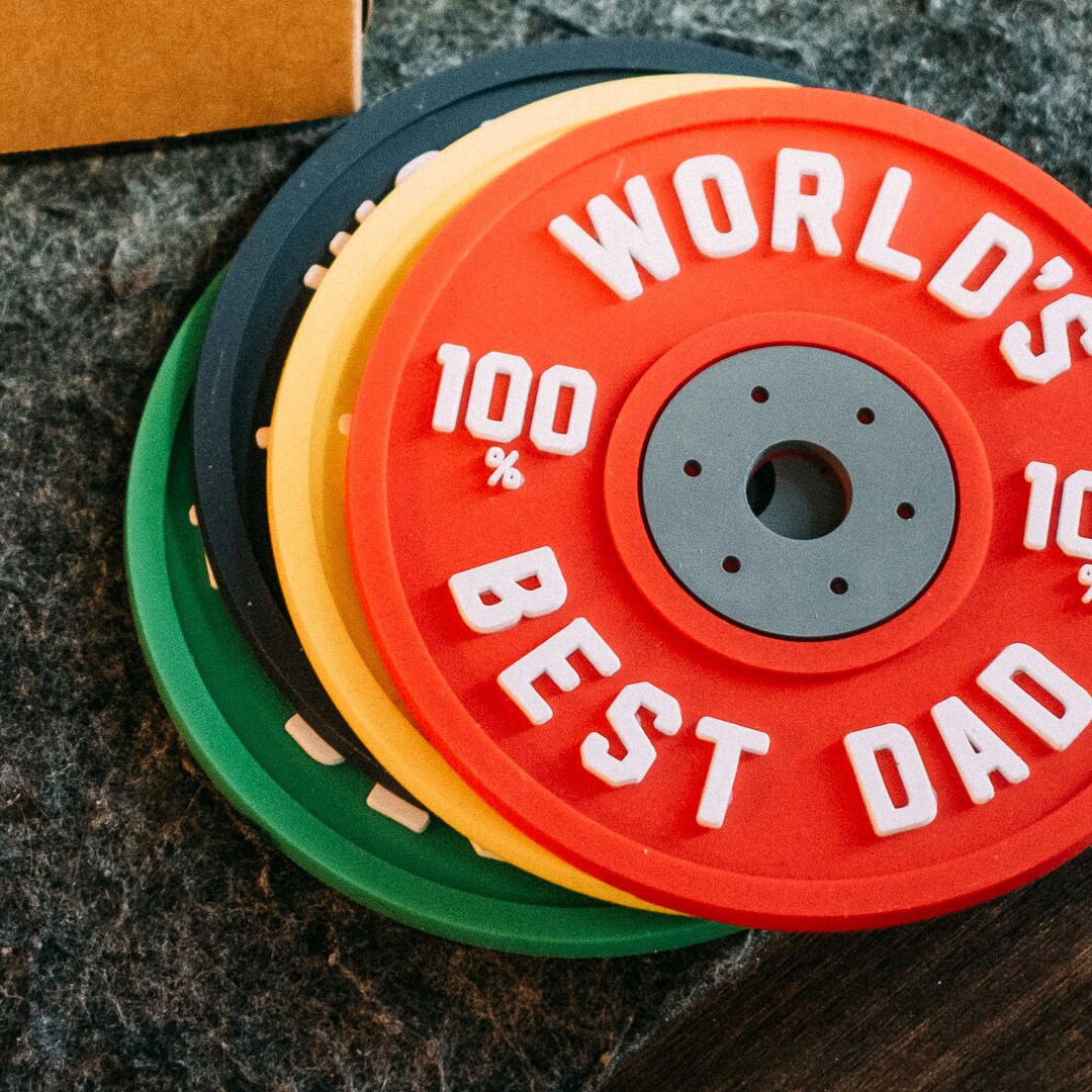 World's Best Dad Coasters, Funny Unique Birthday Gift for Dad Weight ...