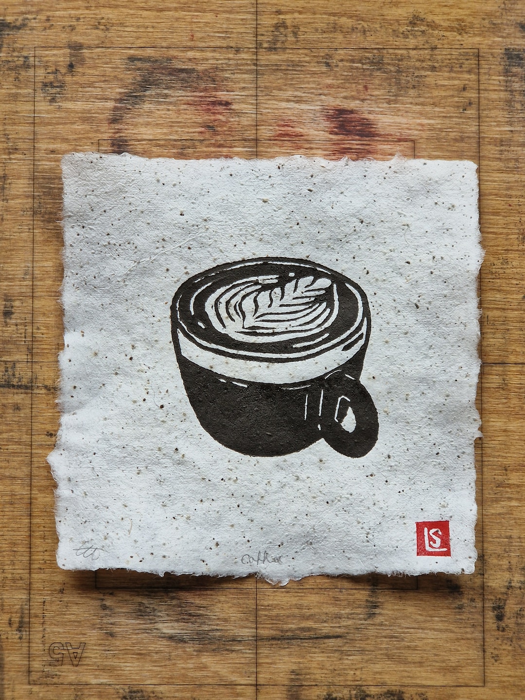 Limited Edition Coffee Lino Print - Etsy