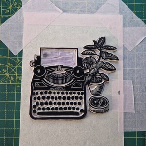 Resident Evil Inspired Lino Print Typewriter - Etsy