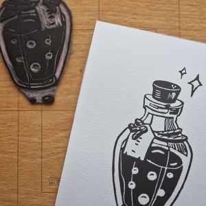 Zelda Inspired Potion A5 Lino Print - Etsy