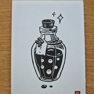 Zelda Inspired Potion A5 Lino Print - Etsy