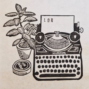 Resident Evil Inspired Lino Print Typewriter - Etsy